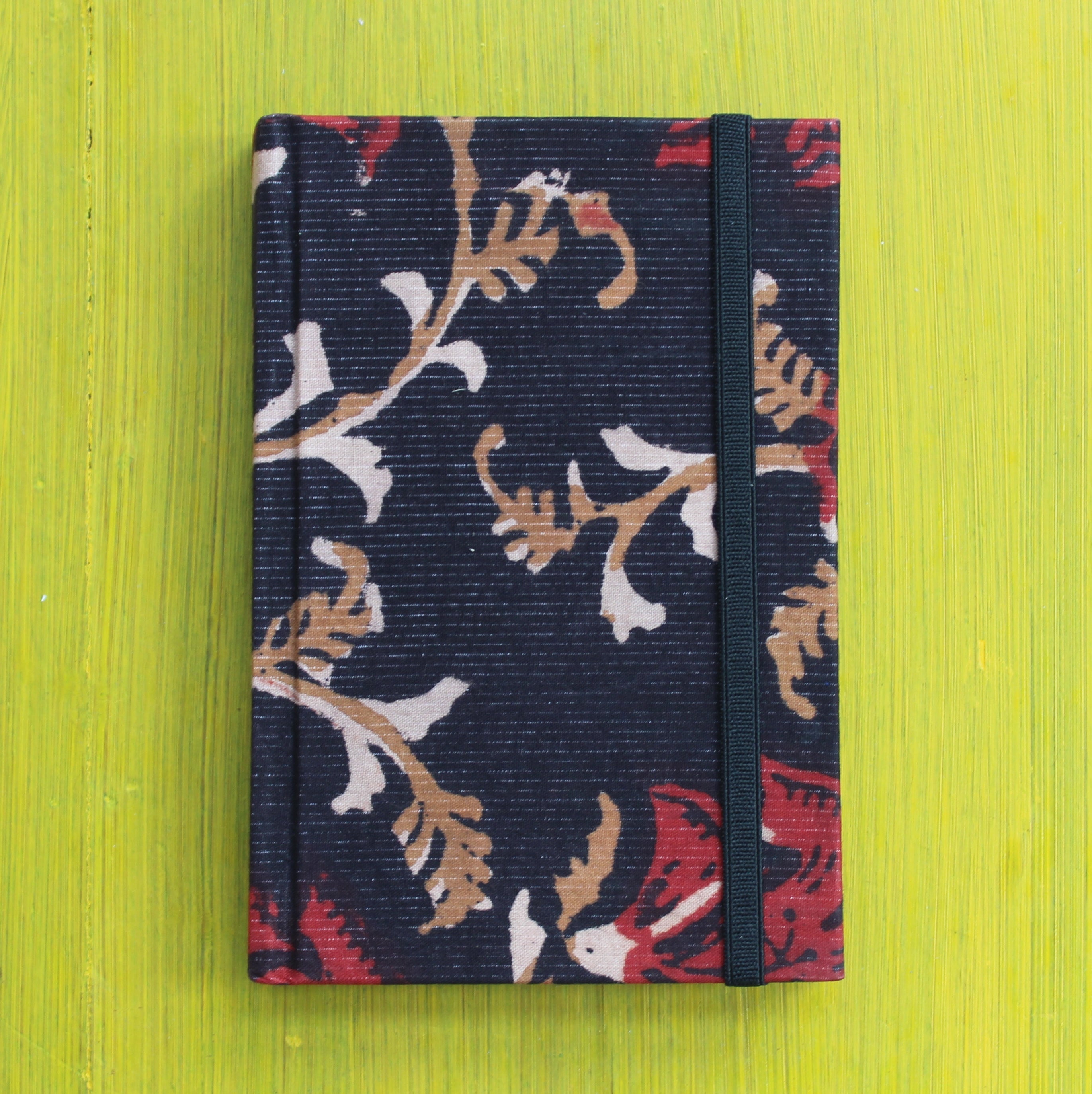 Block Printed A6 Diary - Black – Seepi